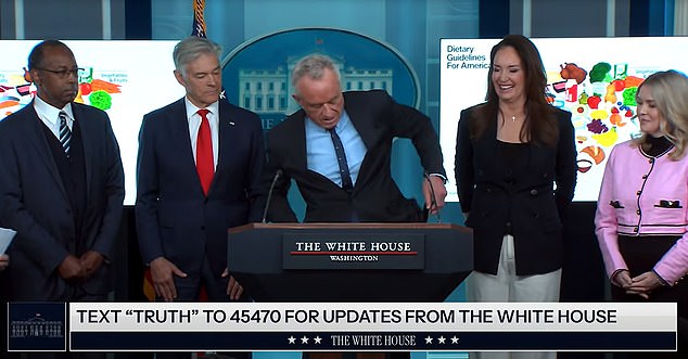 RFK Jr's ringtone causes blushes as it interrupts announcement of new ...