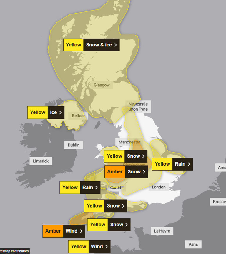 Millions of drivers issued urgent traffic warning as Storm Goretti ...
