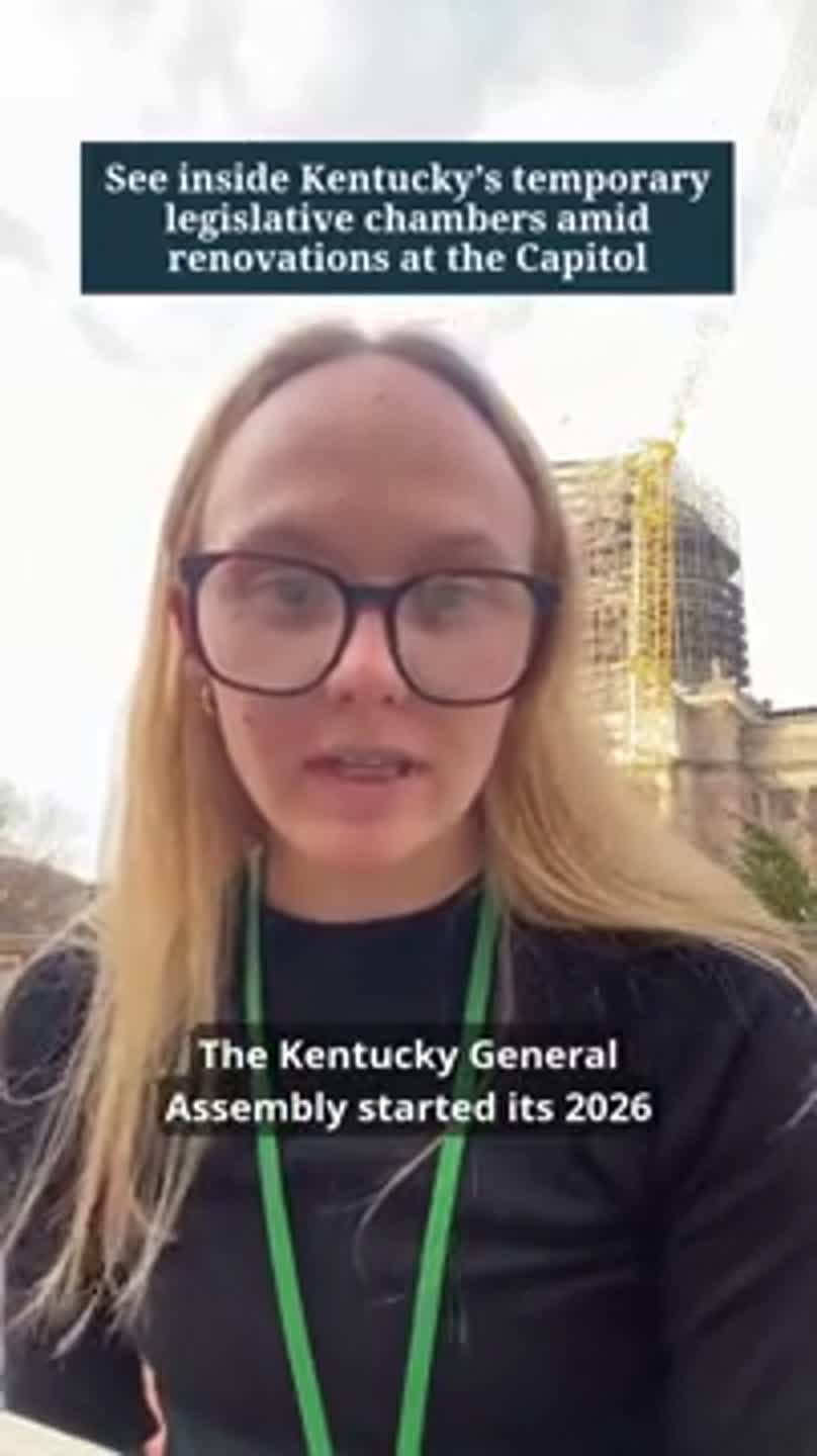 See inside the Kentucky legislature's temporary chambers