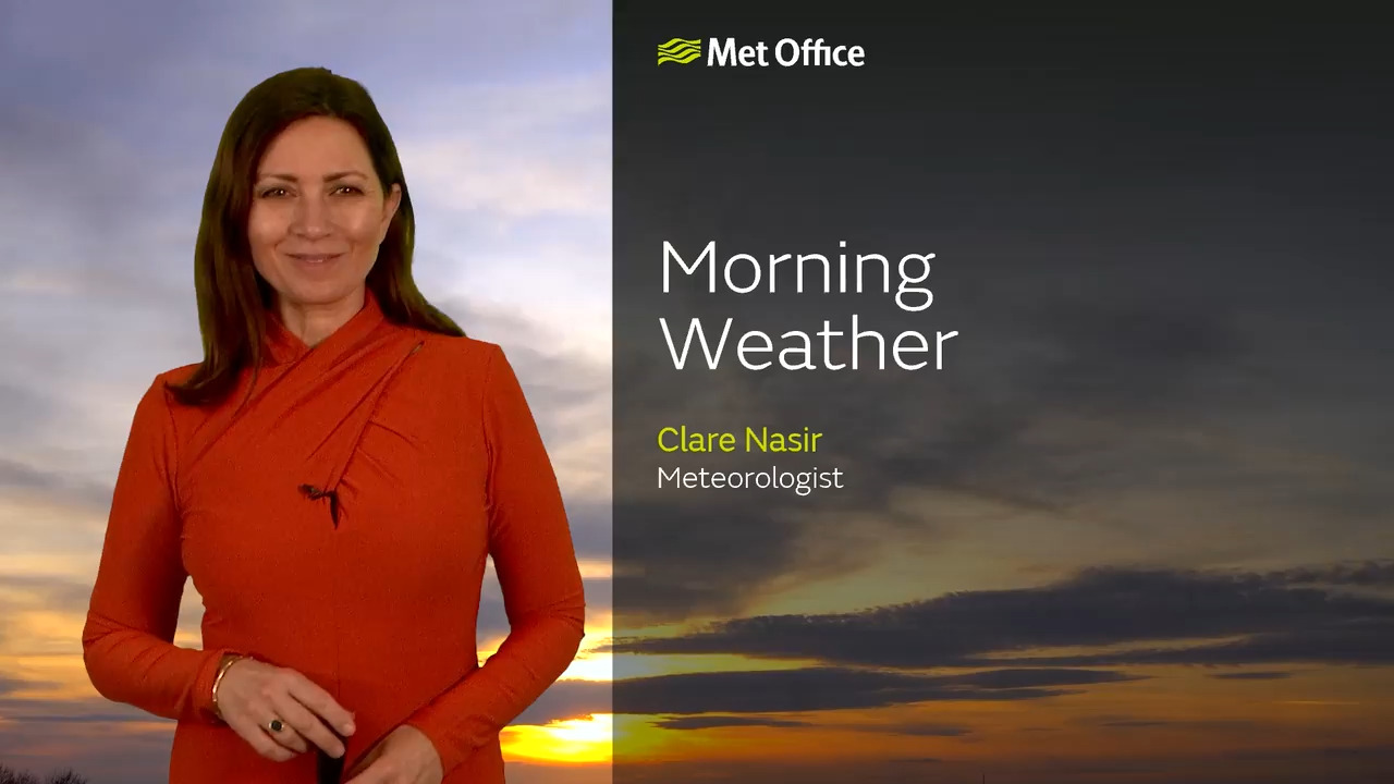Met Office Wednesday morning weather forecast 24/12/25