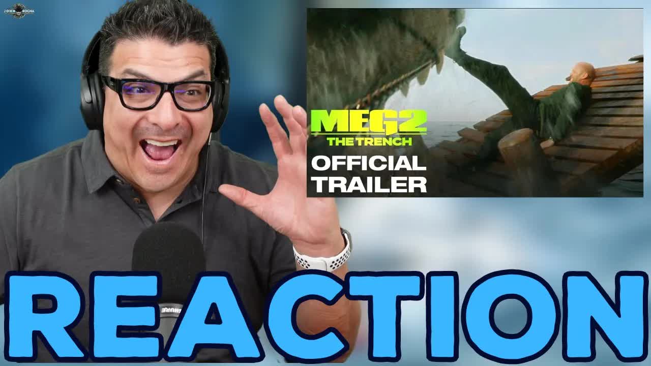 The Meg 2: The Trench official trailer reaction | Warner Bros Discovery ...