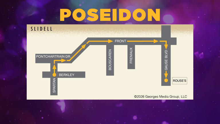 Mardi Gras 2026 parade schedule, routes and times