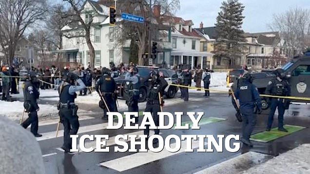 Chaotic scene after woman is fatally shot by ICE in Minneapolis