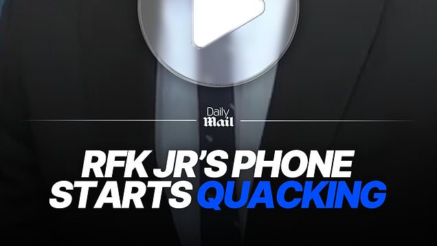 RFK Jr's phone interrupts press conference with duck ringtone