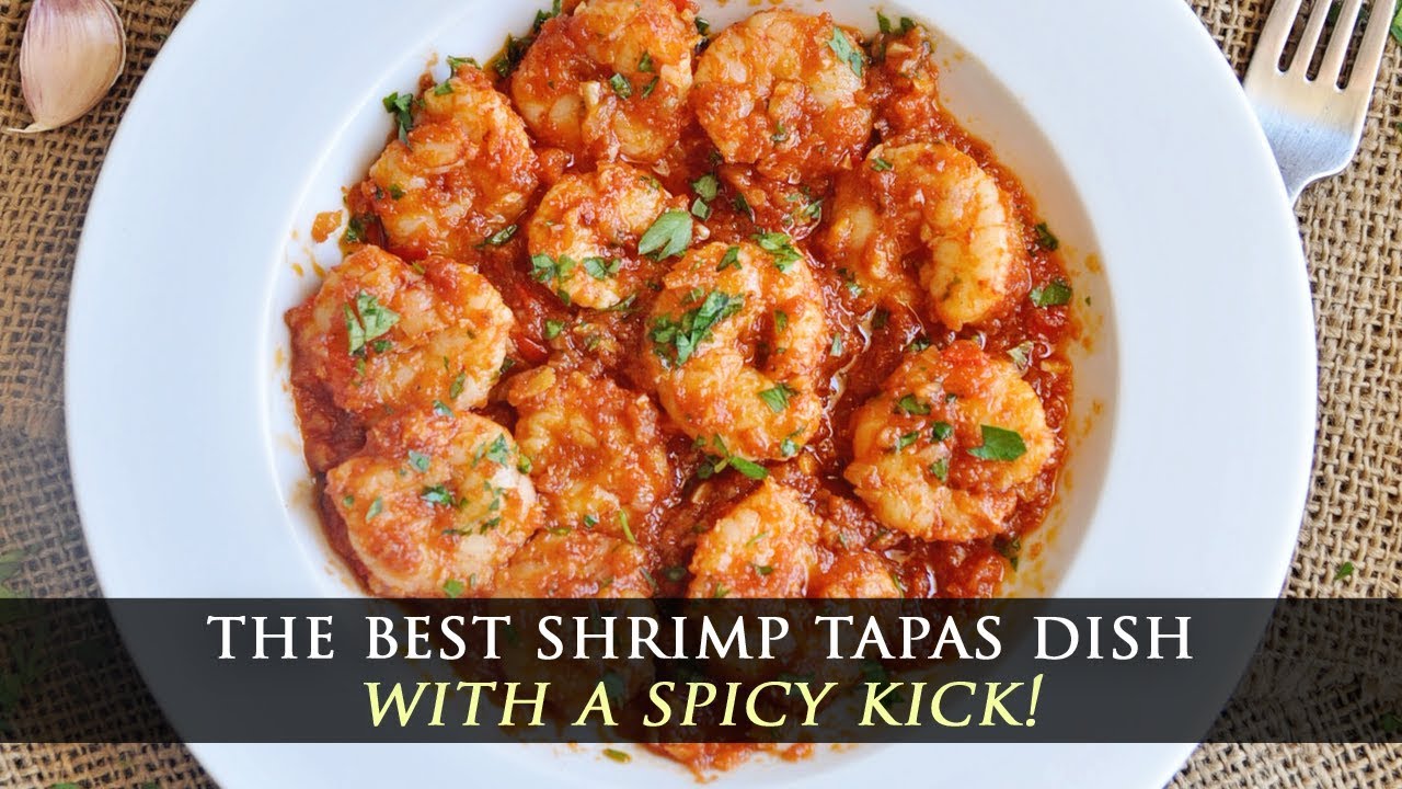 Seared shrimp with spicy tomato sauce | Quick & flavorful seafood