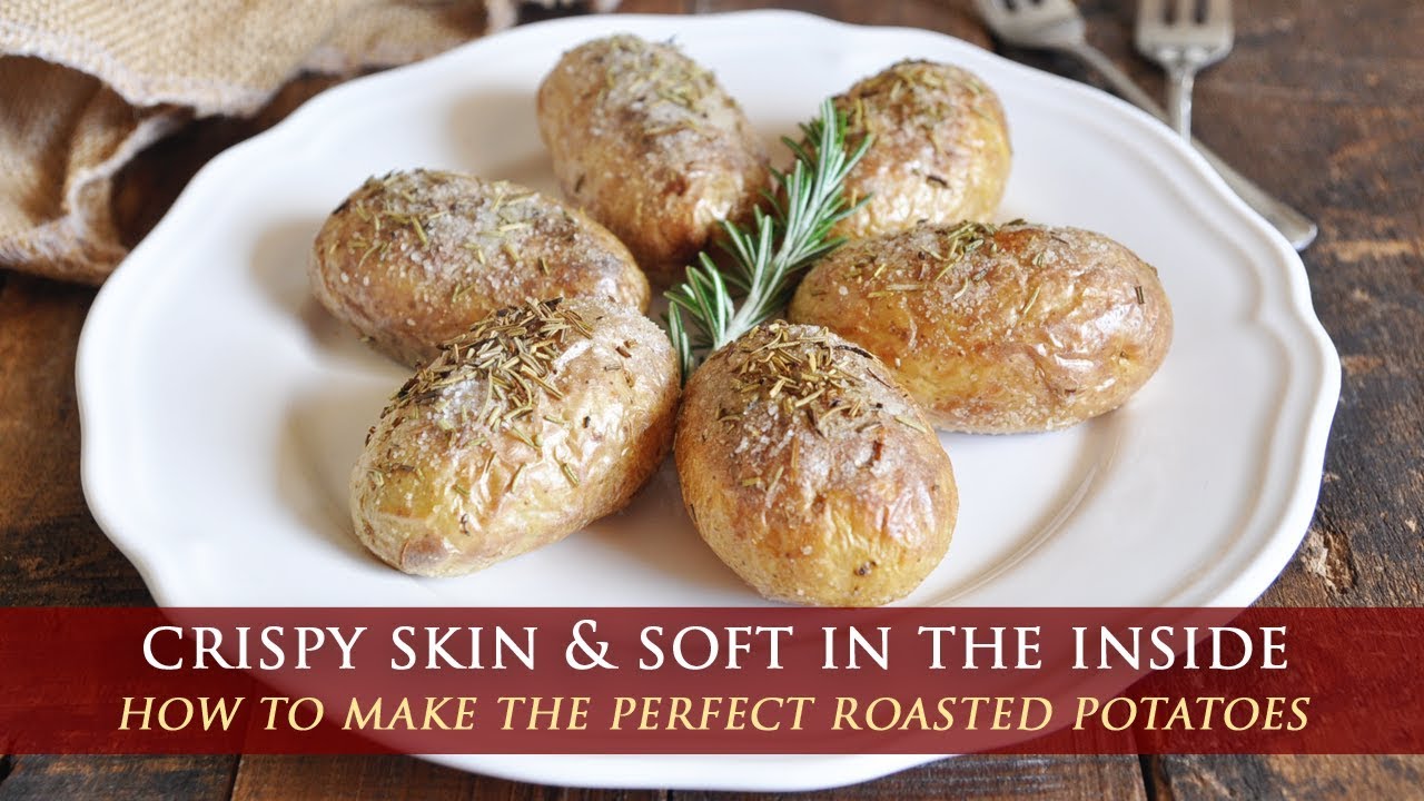 Oven-roasted baby potatoes with sea salt & rosemary | Easy side dish
