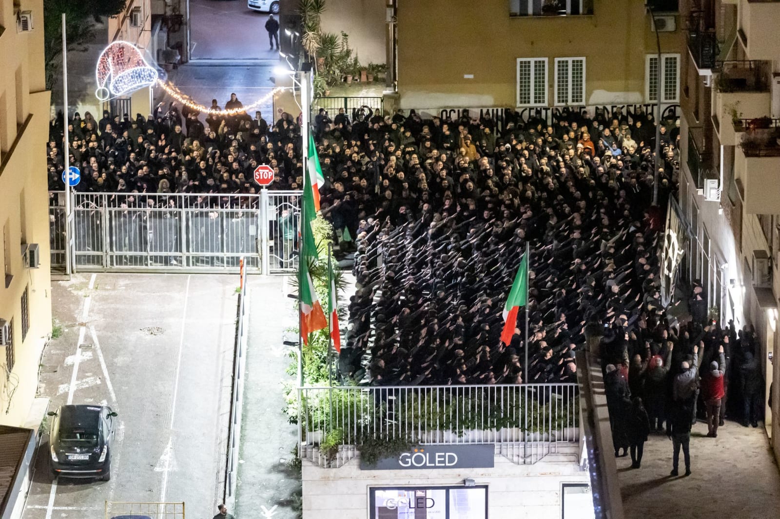 Hundreds show fascist salute at rally in Rome in annual ritual