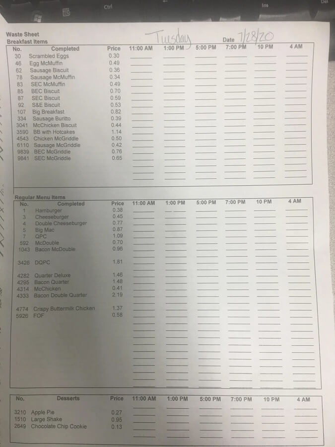 McDonald's worker sparks backlash after sharing photo of forms fast ...