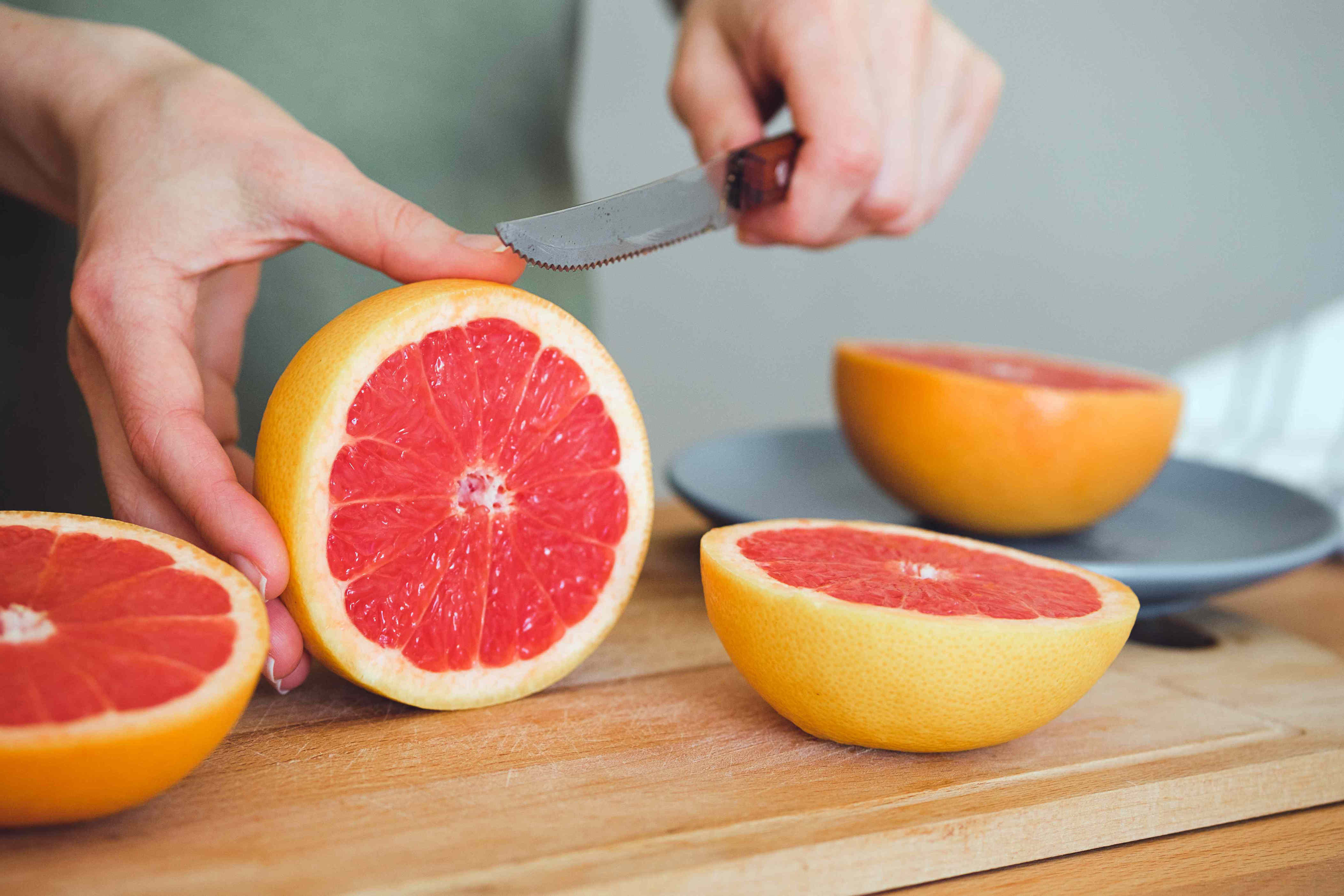 What happens to your blood pressure when you eat grapefruit every morning