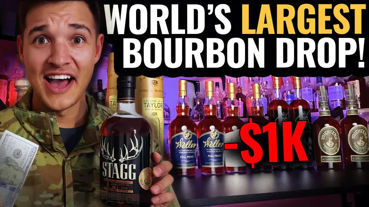 I camped overnight at the world's largest bourbon drop ever!