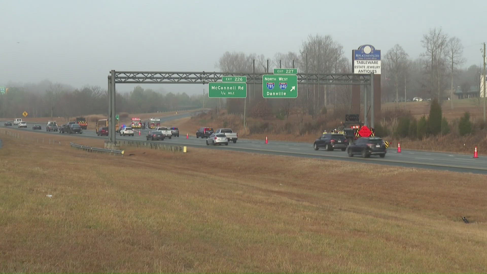 Pedestrian hit, killed in early morning crash on I-40 West in Greensboro