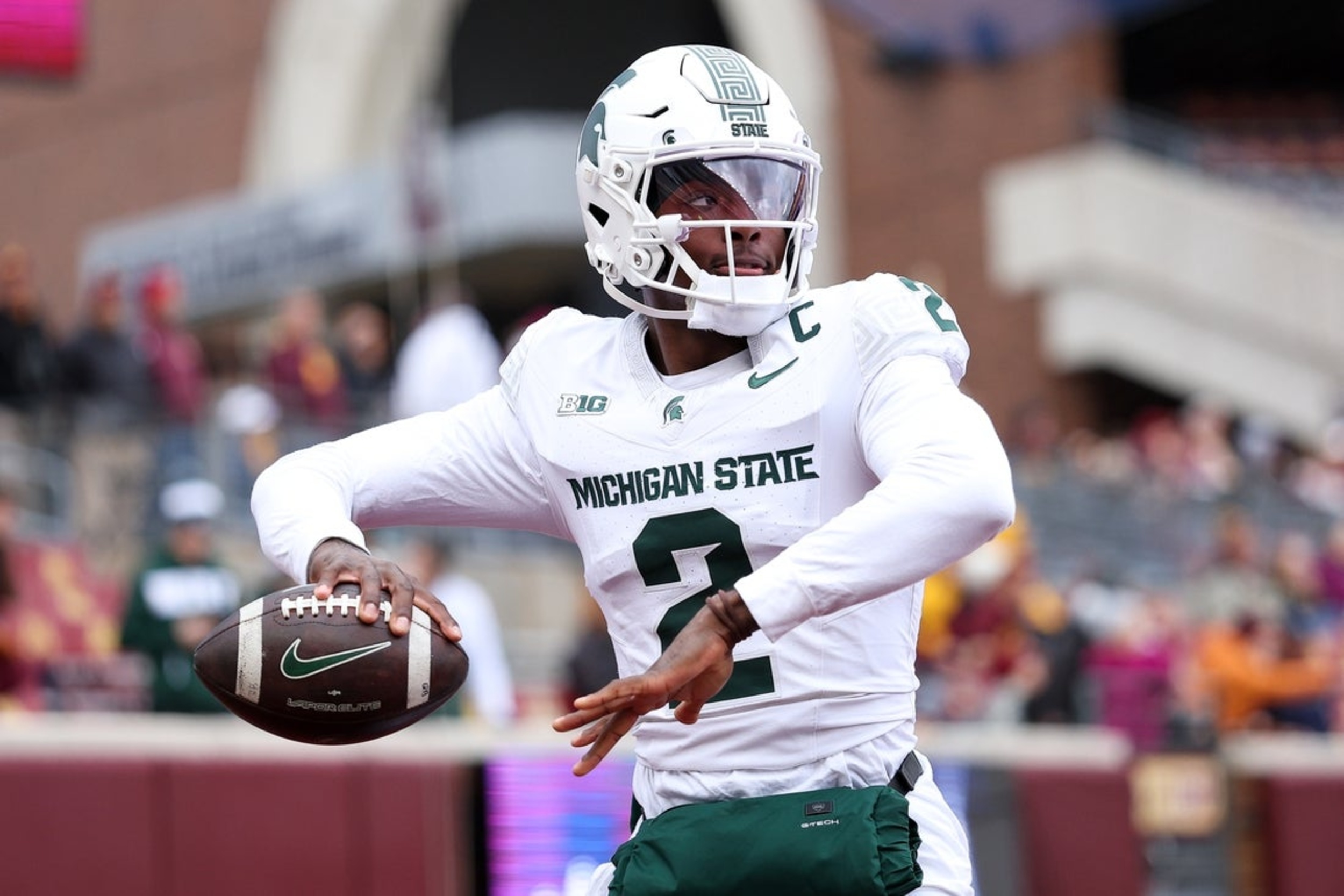 Ex-Michigan State QB Aidan Chiles commits to Northwestern