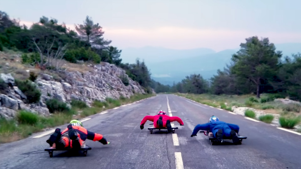 A homemade racer at 50 mph