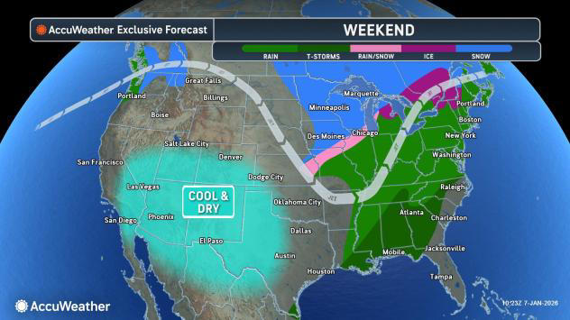 Storms bringing snow, flooding rain and severe weather to unfold across ...