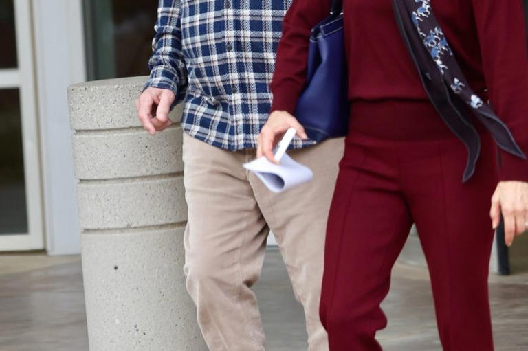 Tommy Lee Jones downcast as he's seen for the first time after tragic ...