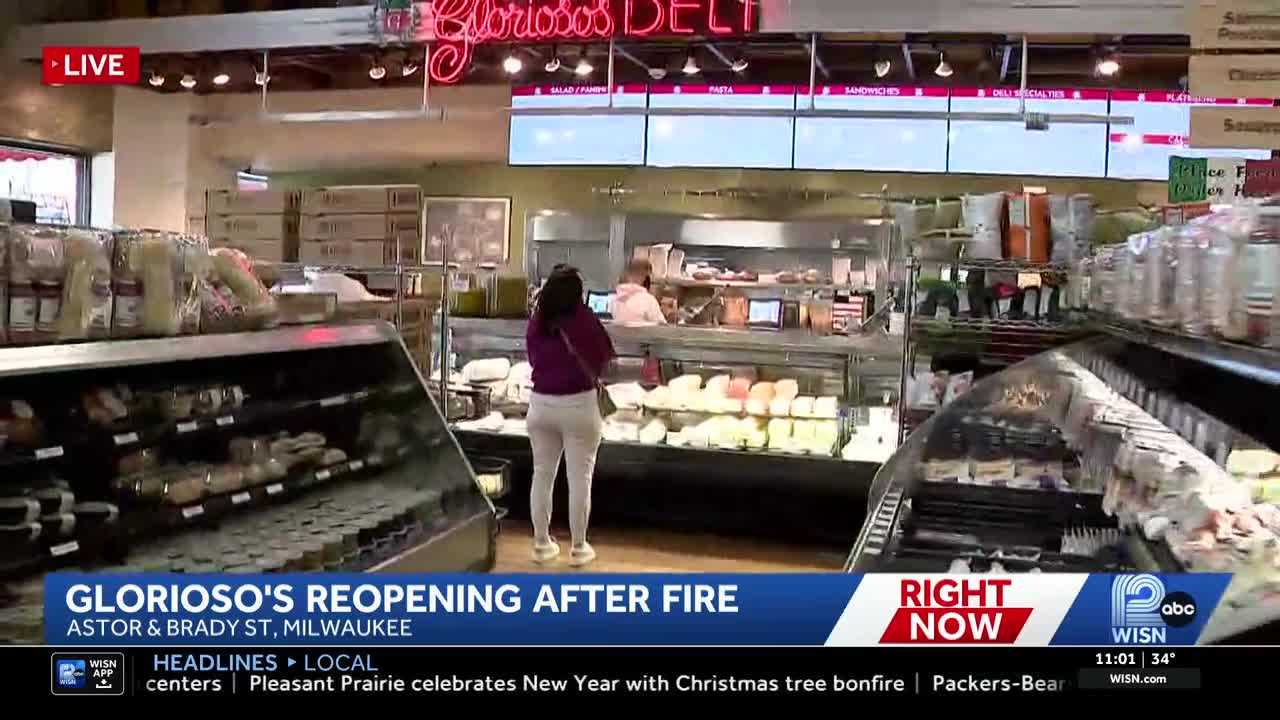 Glorioso's Italian Market reopens after fire