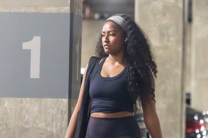 Sasha Obama, 24, wows skin-tight outfit after Los Angeles gym session