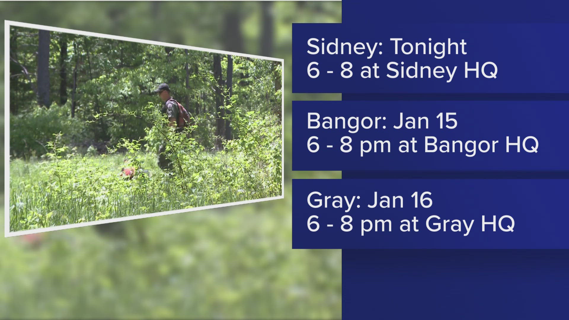 Maine Game Warden Career Informational Session