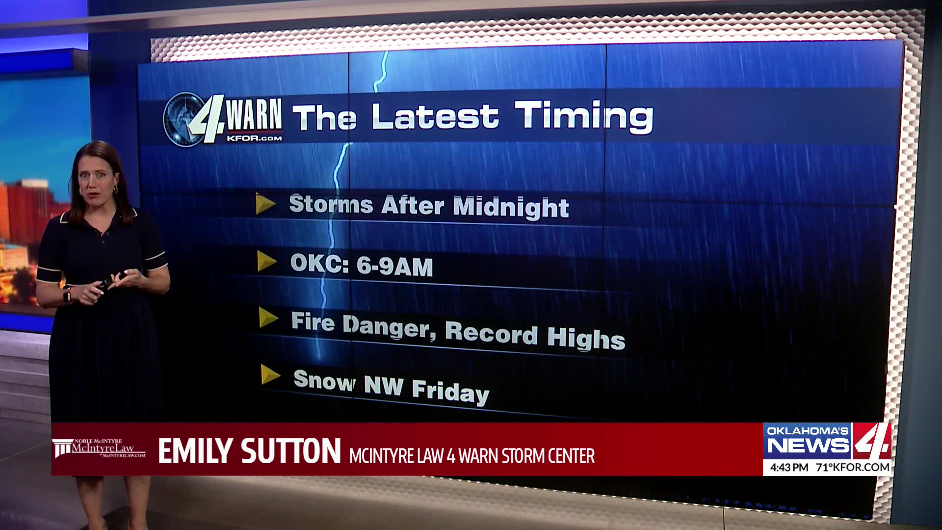Meteorologist Emily Sutton has the latest storm timing and severe risk ...