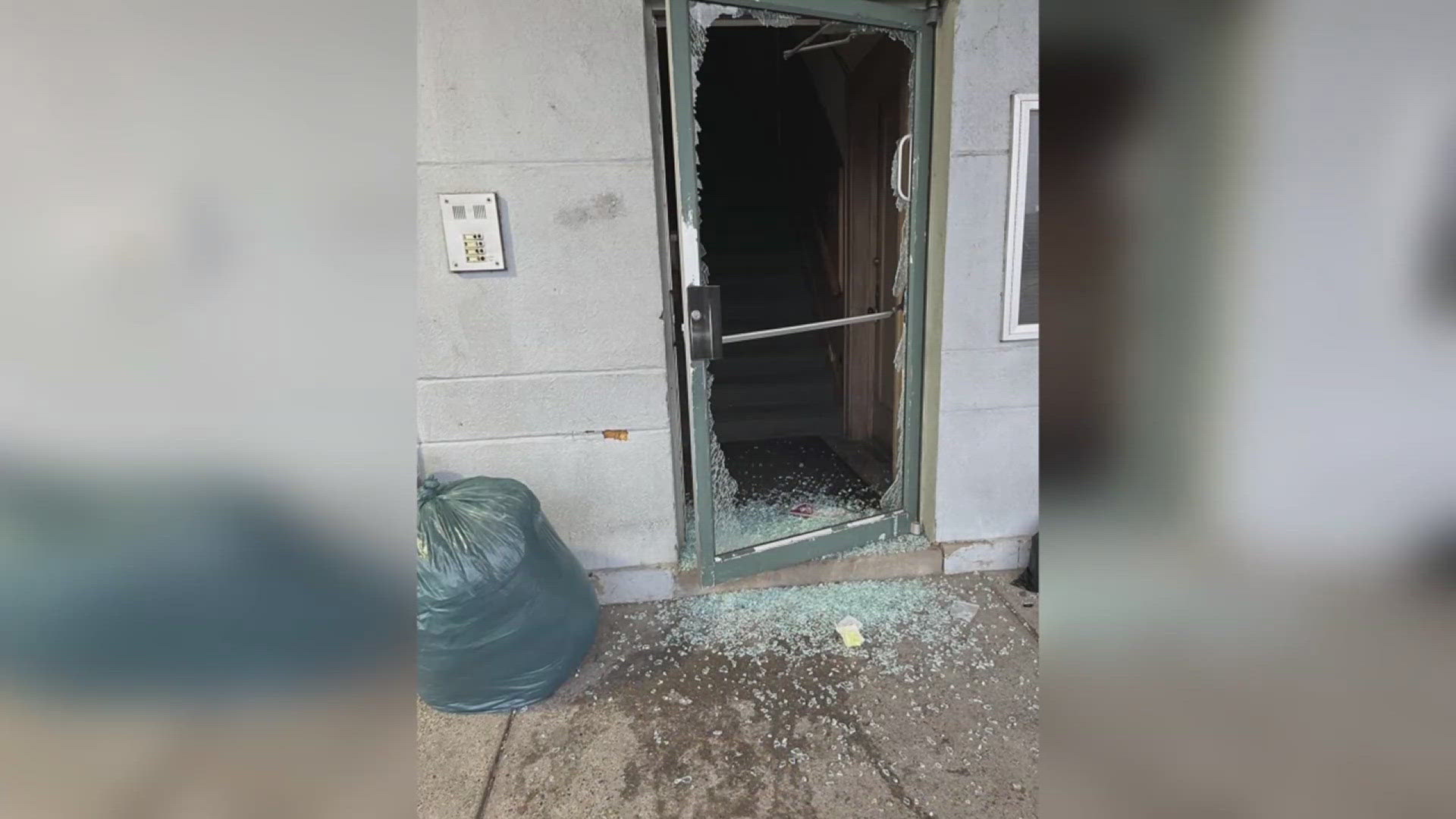 Door vandalized at King's Harvest Ministries