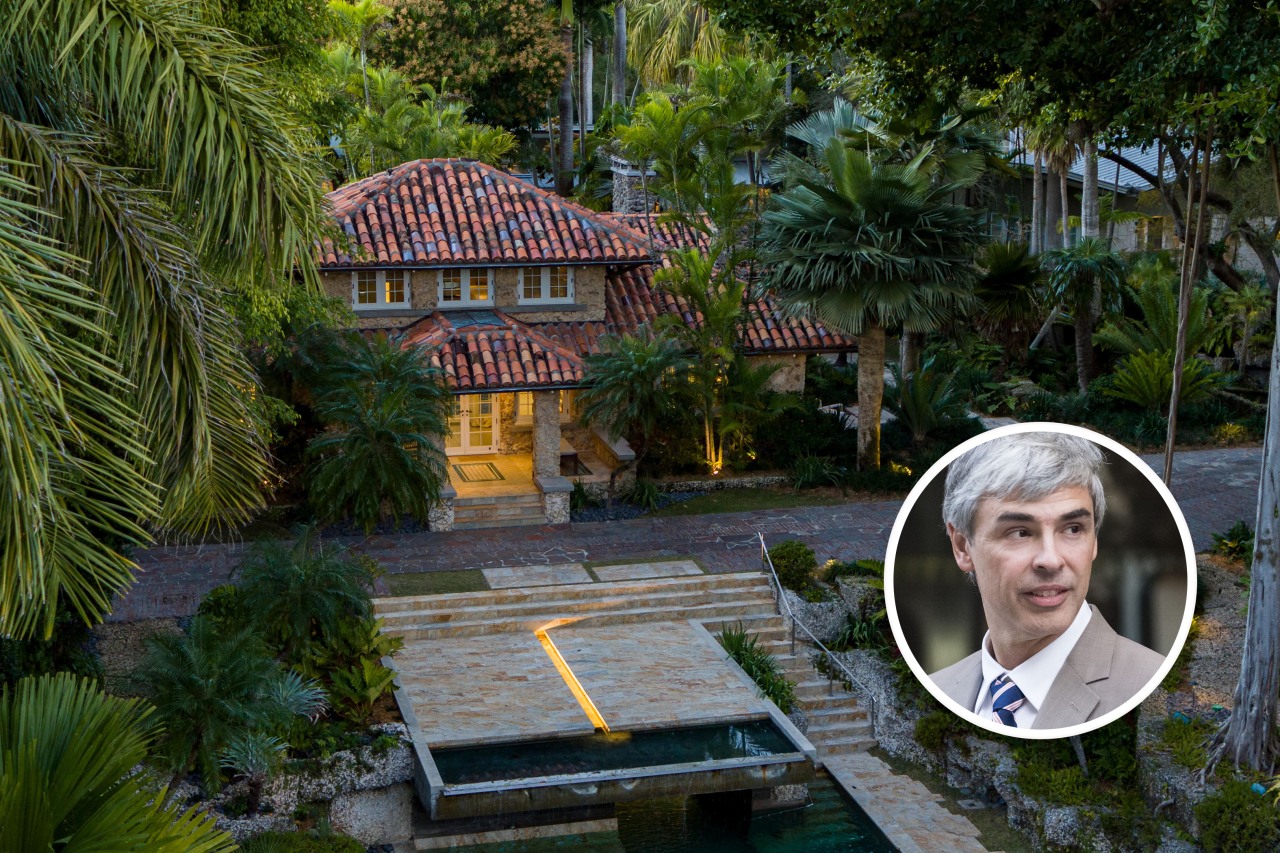 Google co-founder Larry Page spends $173.4 million on two Miami homes
