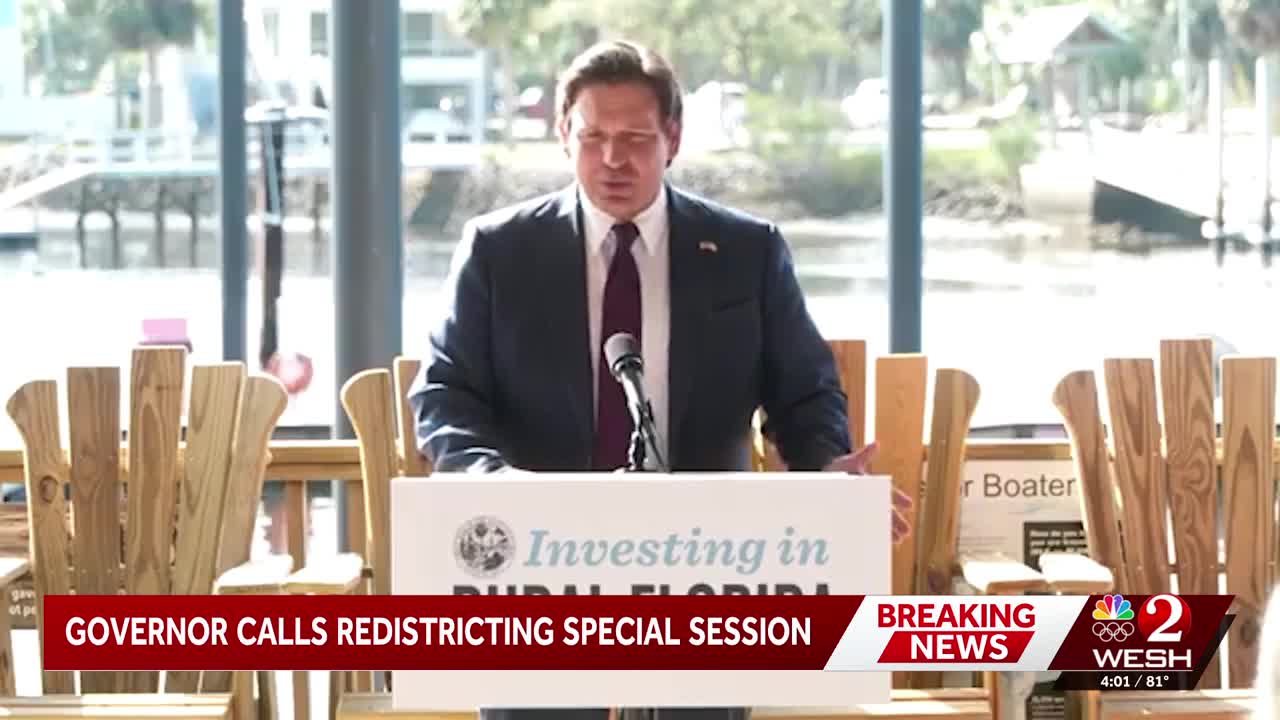 Gov. Ron DeSantis announces special session to redistrict Florida's ...