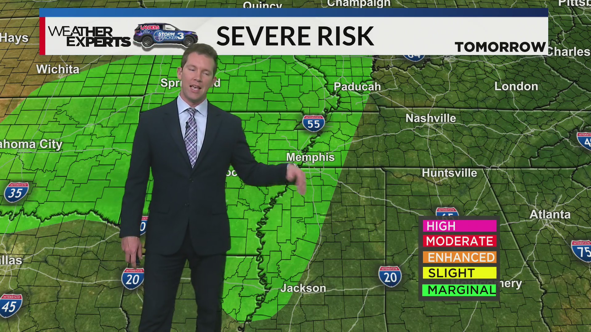 WREG Memphis weather Wednesday evening 1/7/26
