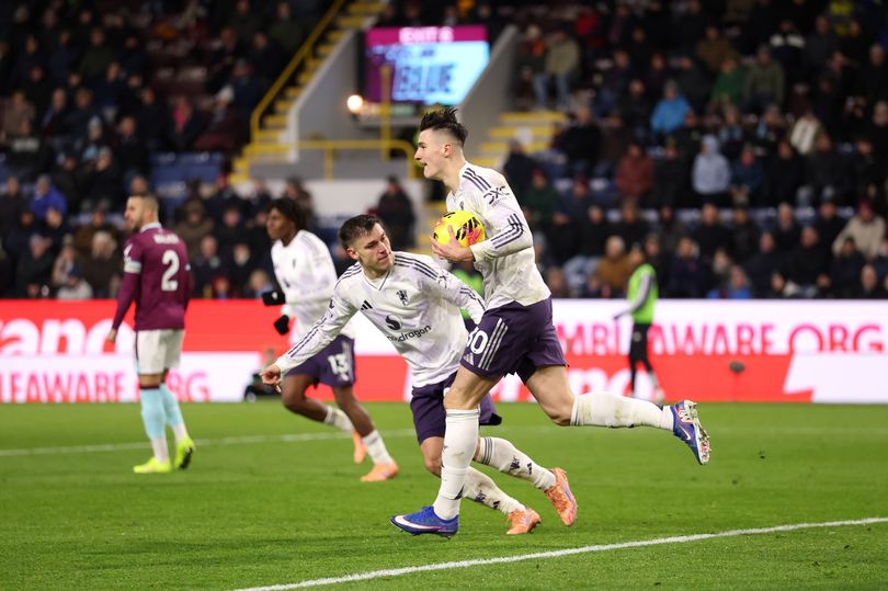 Manchester United player ratings vs Burnley as Benjamin Sesko excellent ...