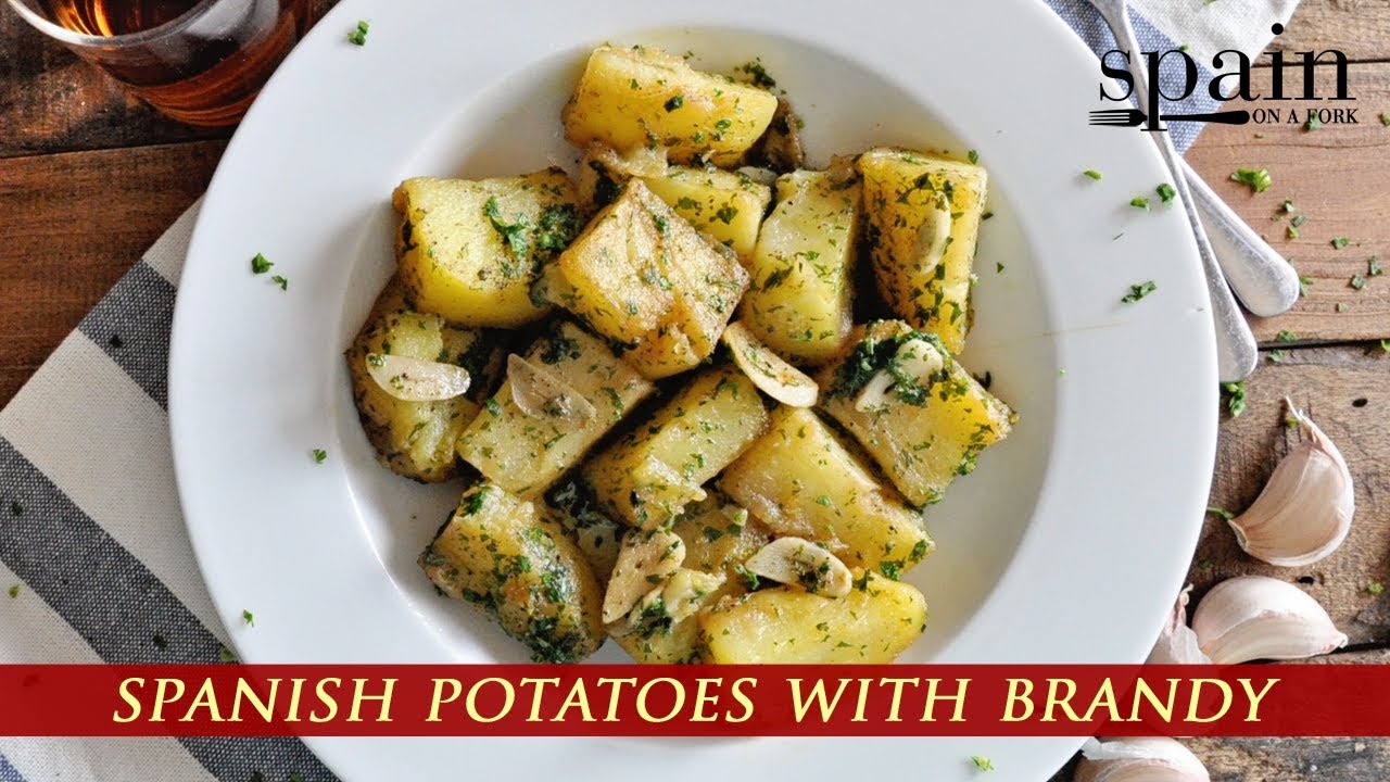 Irresistible Spanish potatoes with brandy & garlic | Easy tapas recipe