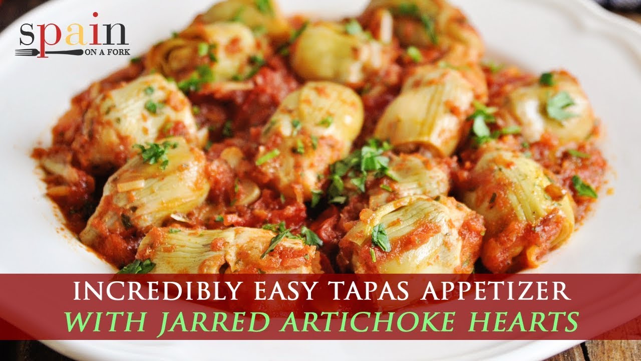 Jarred artichoke hearts in spicy tomato sauce | Easy Mediterranean recipe
