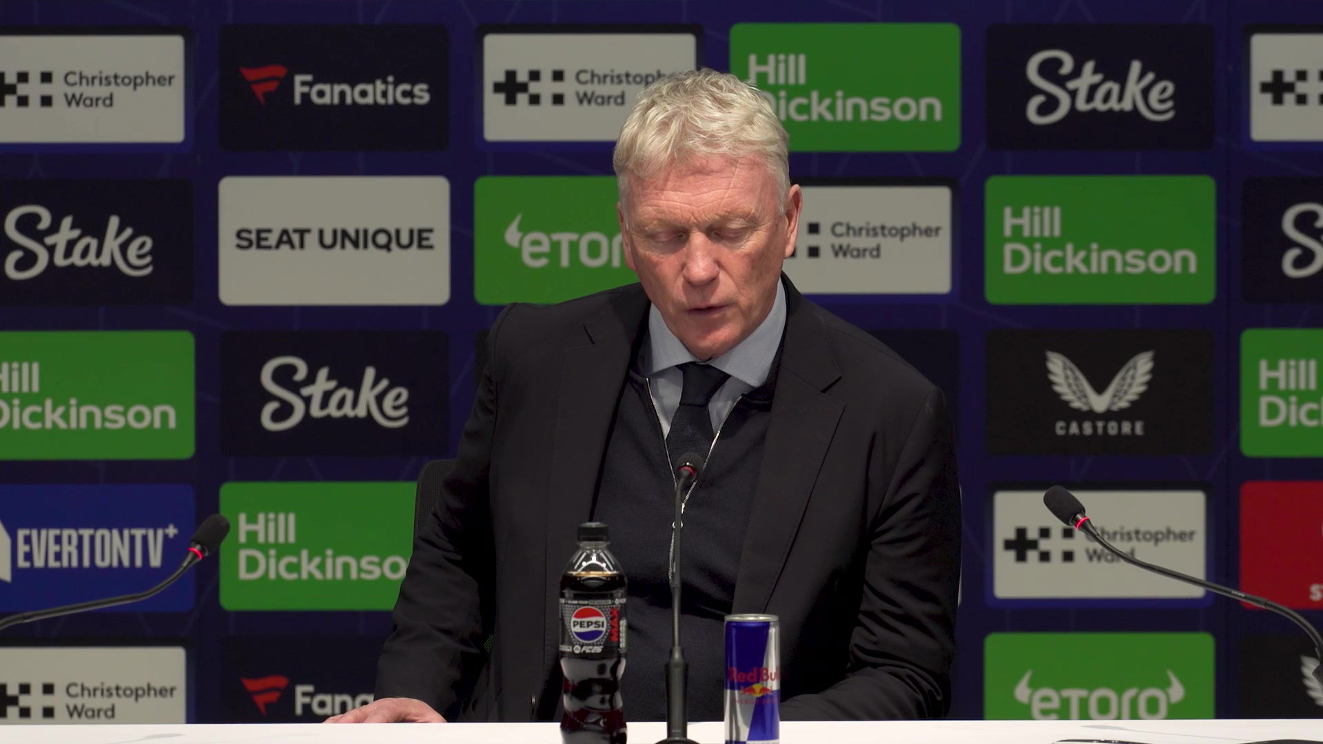 Moyes reacts to 1-1 draw with Wolves