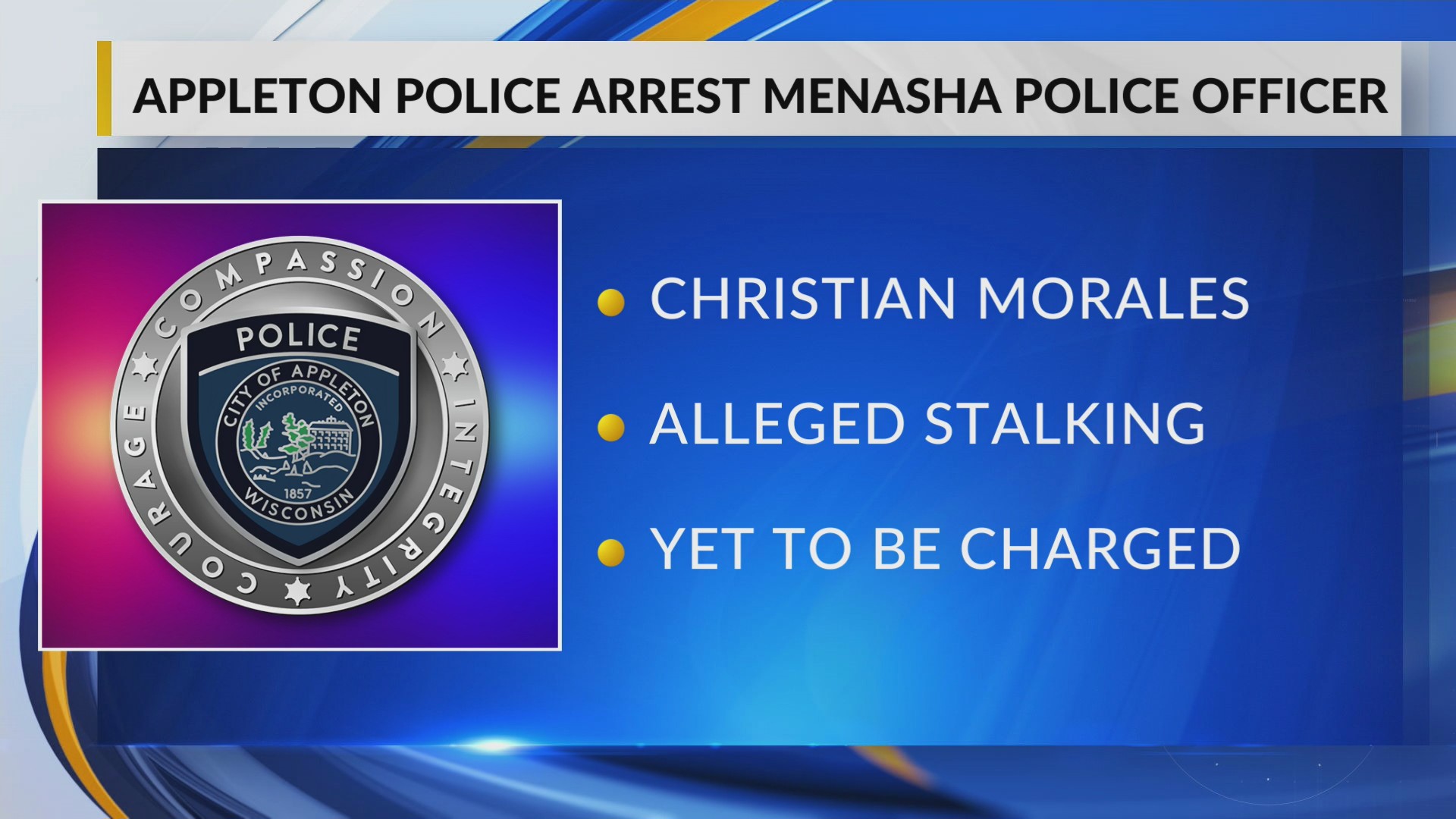 Menasha officer investigated, arrested by Appleton PD over allegations ...