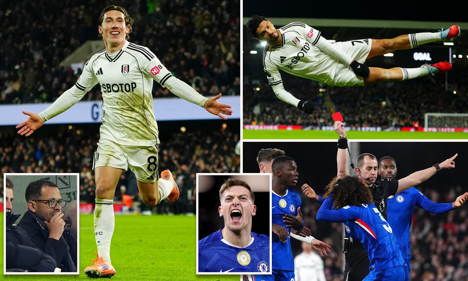 Fulham 2-1 Chelsea: Liam Rosenior watches bratty Blues pick up seventh ...