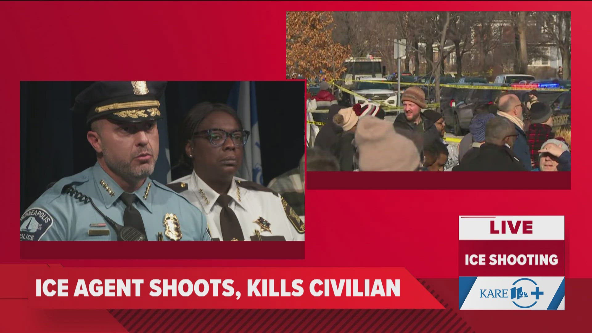 Minneapolis police chief update on ICE shooting scene: woman shot in head