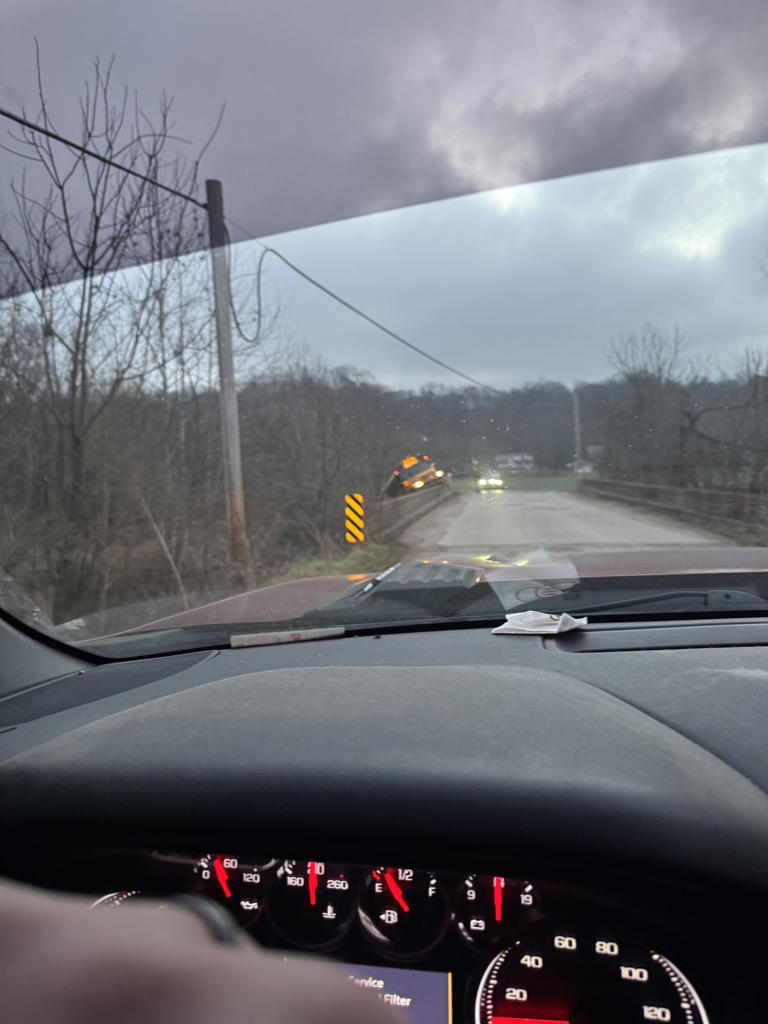 Bloomfield bus involved in slide off Wednesday morning