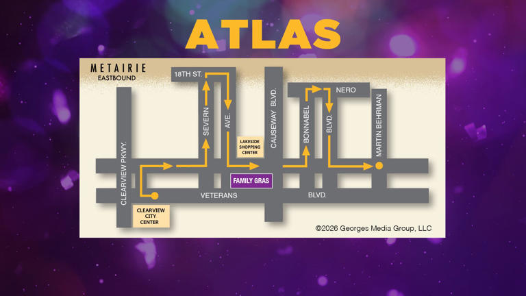 Mardi Gras 2026 parade schedule, routes and times