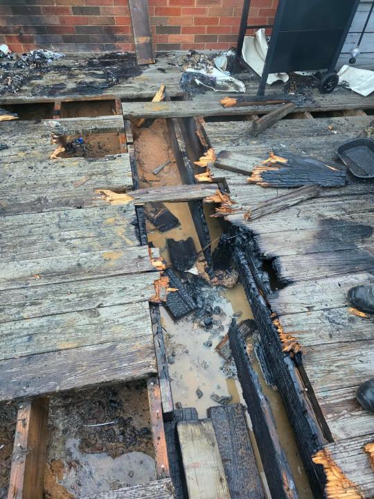 Quick response limits damage in Stewartsville brush fire