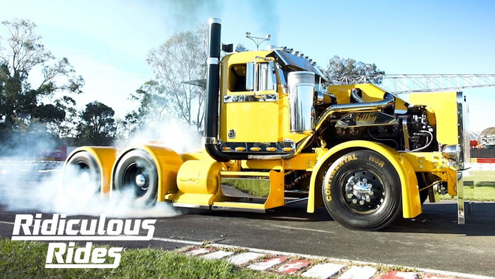 The 900HP custom burnout truck