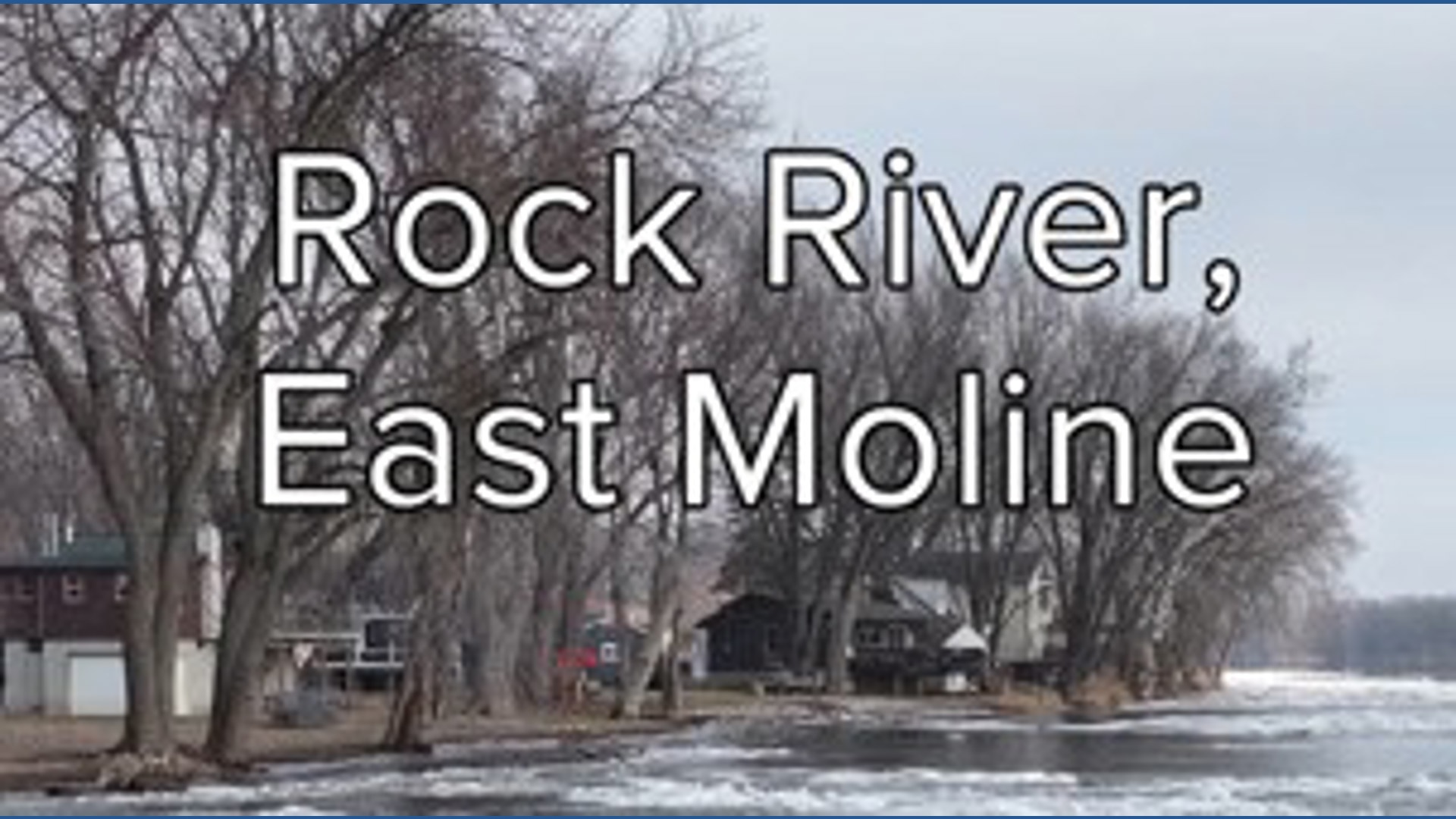 Ice builds up along the Rock River in East Moline