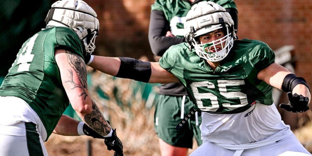 Michigan State transfer offensive lineman Stanton Ramil commits to Auburn