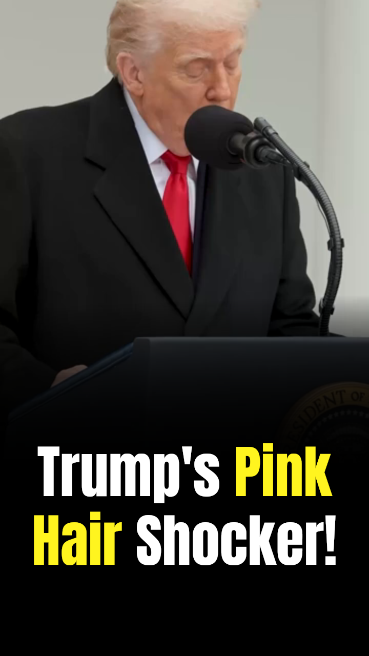 Donald Trump mocked over his new 'cotton candy pink hair'