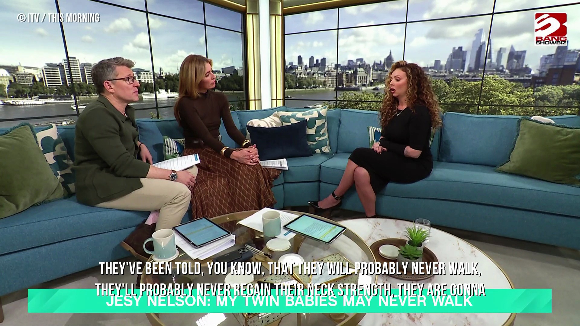 Jesy Nelson chokes back tears as she speaks about twins' devastating ...