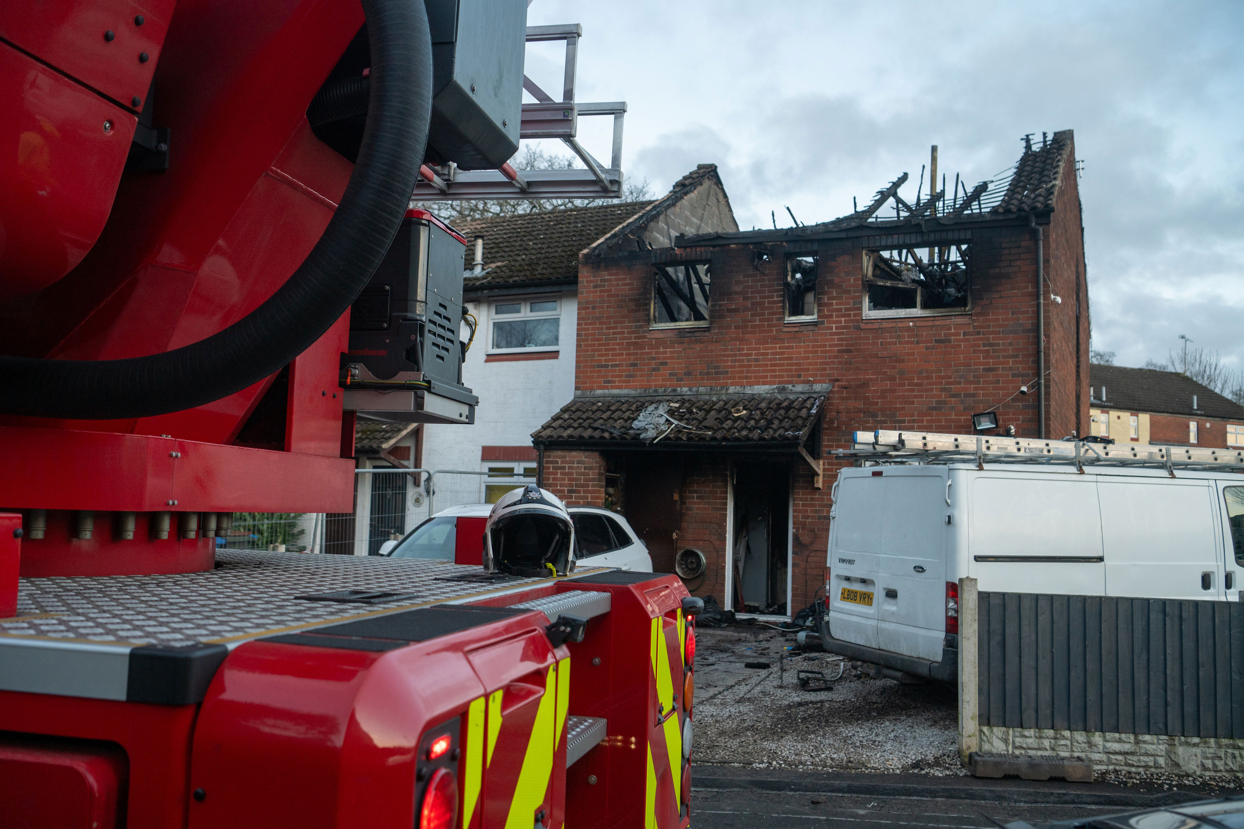 Boy, 11, and woman in critical condition after fire at Clayton-le-Woods ...