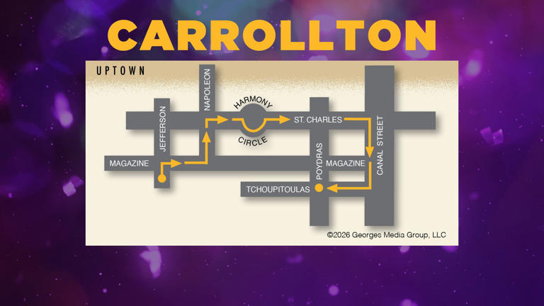 Mardi Gras 2026 parade schedule, routes and times