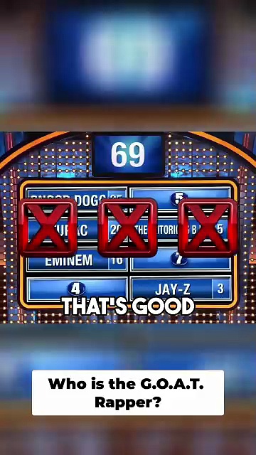 Trying to settle the rap GOAT debate on Celebrity Family Feud