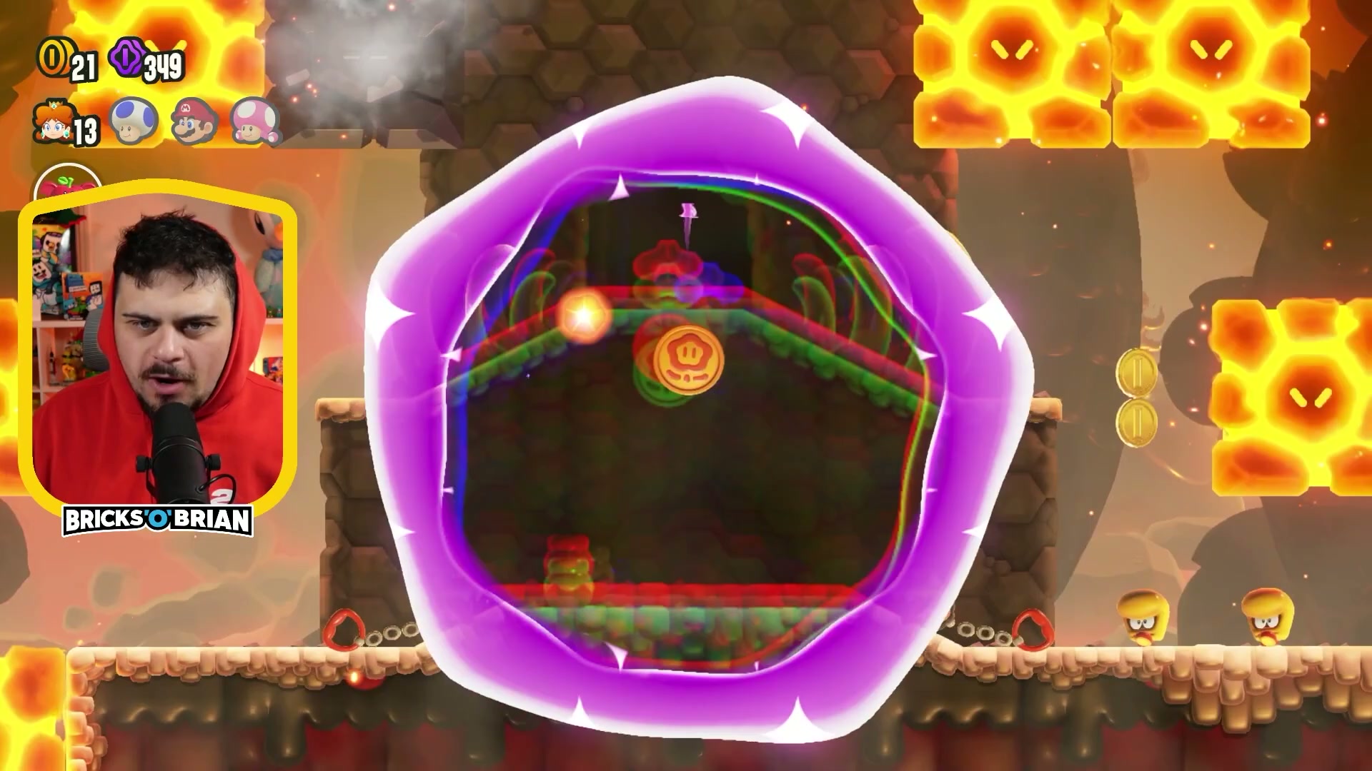 Perilous magma palace | Super Mario Bros. Wonder playthrough