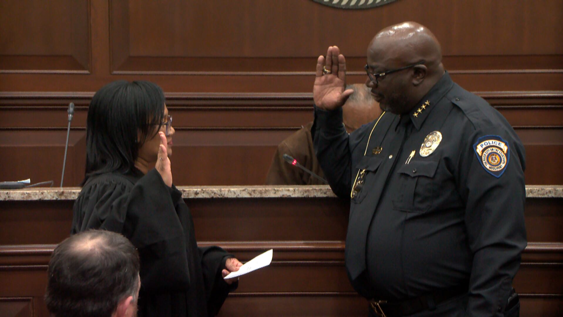 Emotions run high as Stevenson is appointed as Moss Point police chief