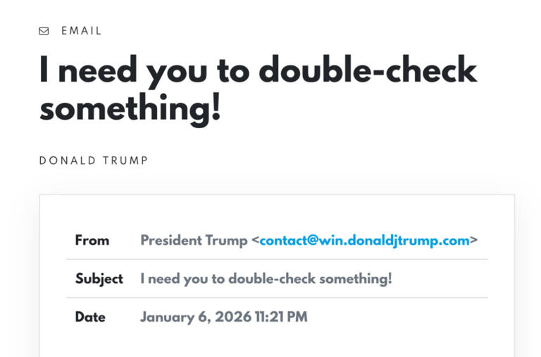 Trump Sent Two More Super Sus Tariff Rebate Check Emails