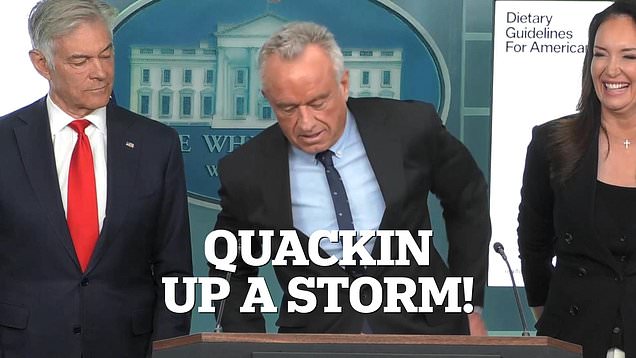 Moment RFK Jr.'s bizarre ringtone quacks up press brief