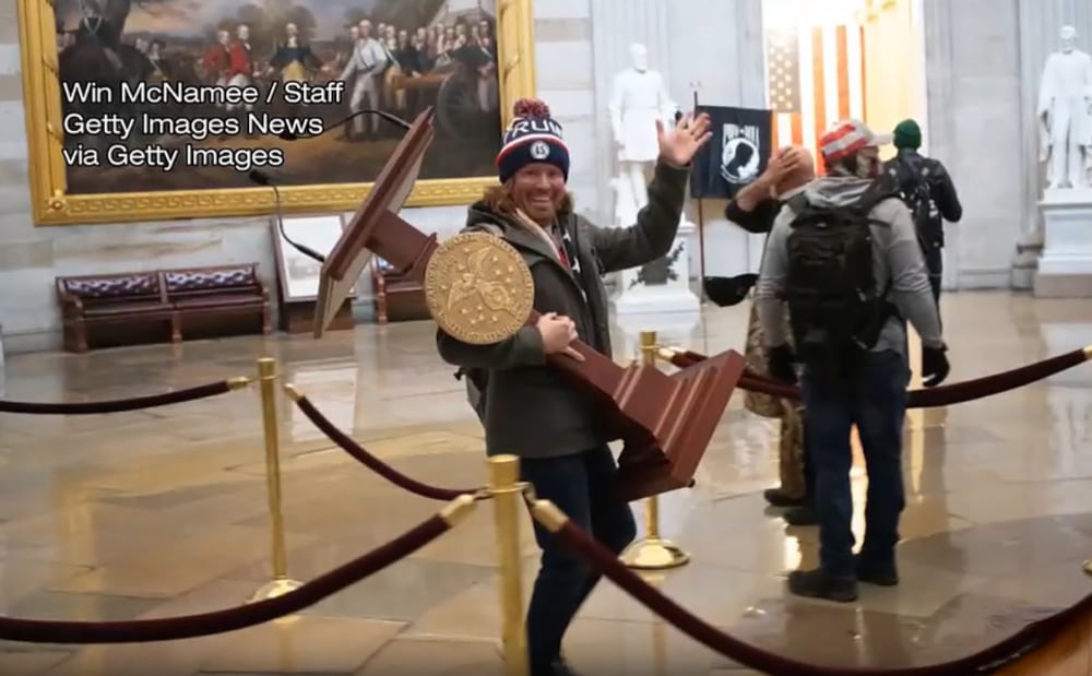 Man who carried Pelosi lectern on Jan. 6 files for Manatee County ...